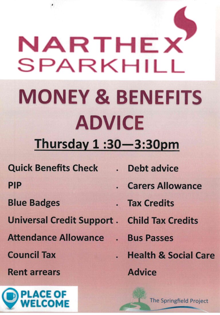 Money & Benefits Advice | The Springfield Project