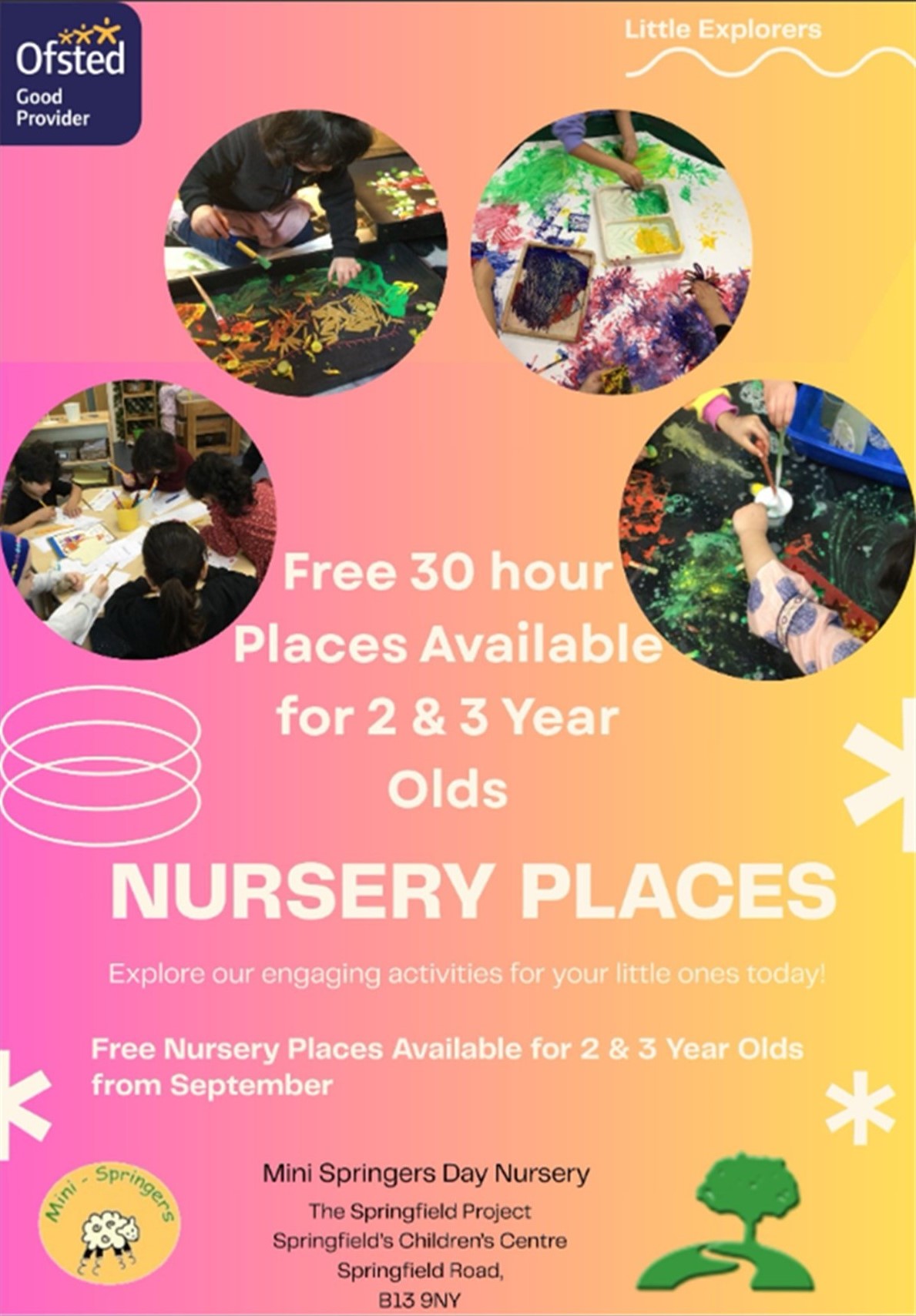 Free 30 Hour Nursery Places for 2- and 3-Year-Olds | The Springfield ...